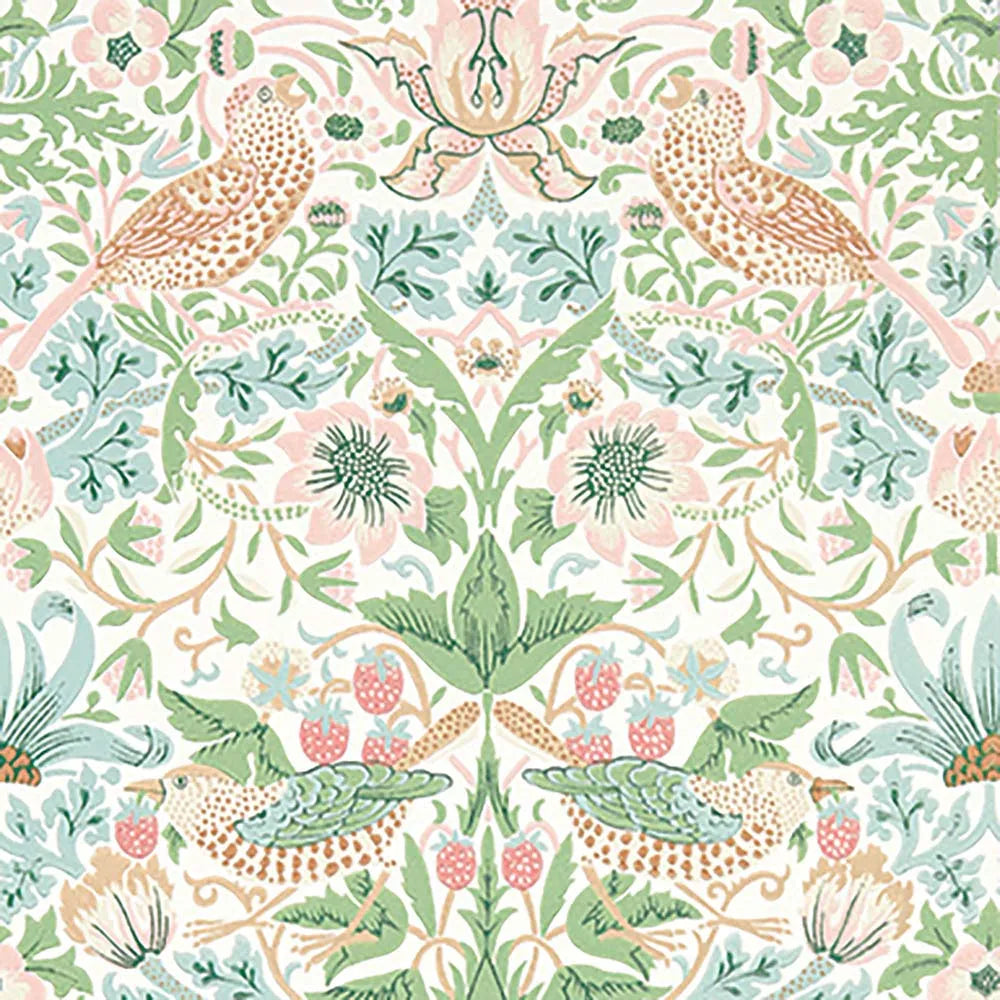 Simply Strawberry Thief 217061 / MORRIS & Co. ウィリアム・モリス – WALLPAPER STORE